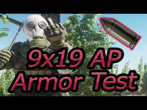 9x19 AP 6.3 Armor Testing Escape From Tarkov 11.7.3