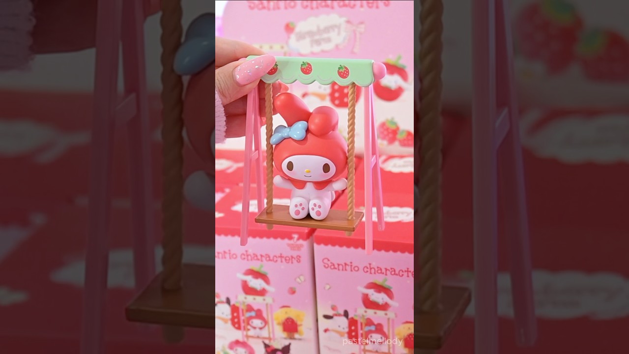 My melody in #Sanrio strawberry farm blind box #sanriocharacters #mymelody #kawaii #shorts