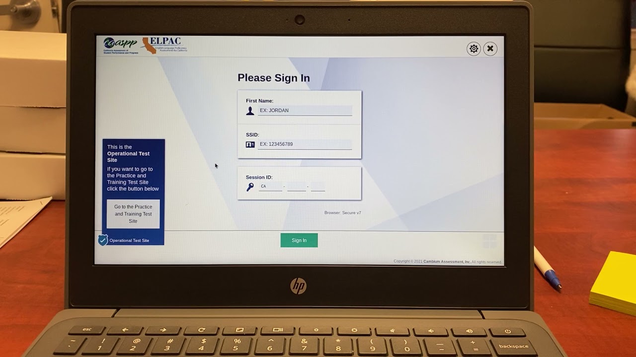 Student CAASPP login how to