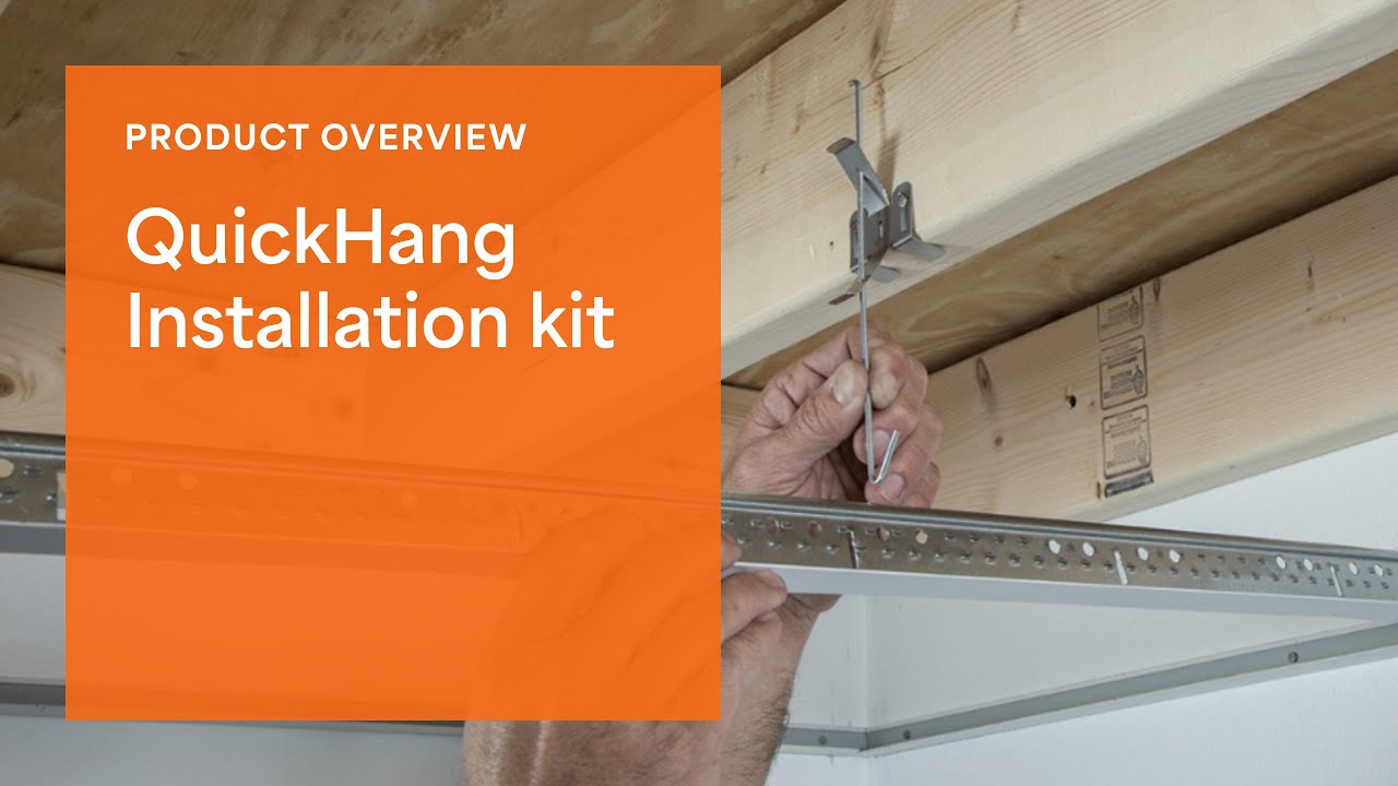 QUICKHANG Installation Kit - Easy Ceiling Tile Installation With Ceiling Grids