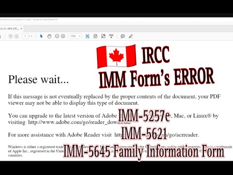 How to Download IMM 5257 Application form | Downloading Error | Problem Resolved | Canada Visit Visa