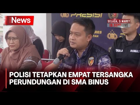 Polisi Tetapkan Empat Tersangka Perundungan di SMA Binus - iNews Pagi 03/03