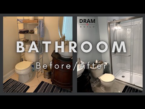 HALF TO FULL - COMPLETE BATHROOM RENOVATION - KIT Shower addition.