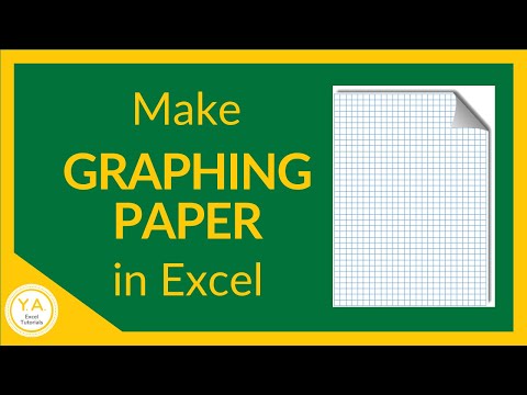 How to Make Graph Paper in Excel - Tutorial