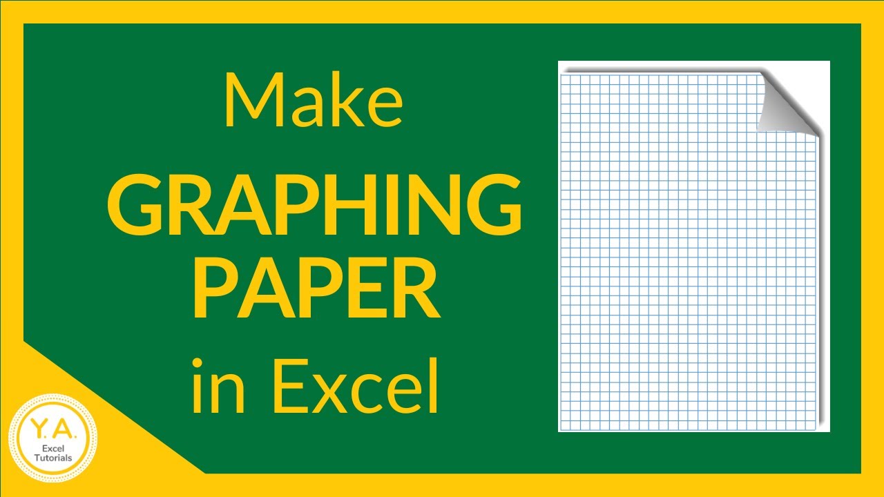 How to Make Graph Paper in Excel - Tutorial