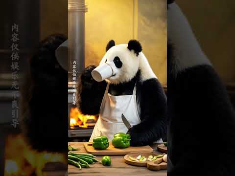 Nature. Cute baby animals. Panda. The life of a panda