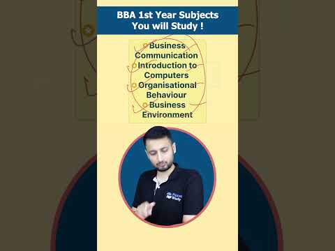 BBA 1st year SUBJECTS you will study!😃#shorts
