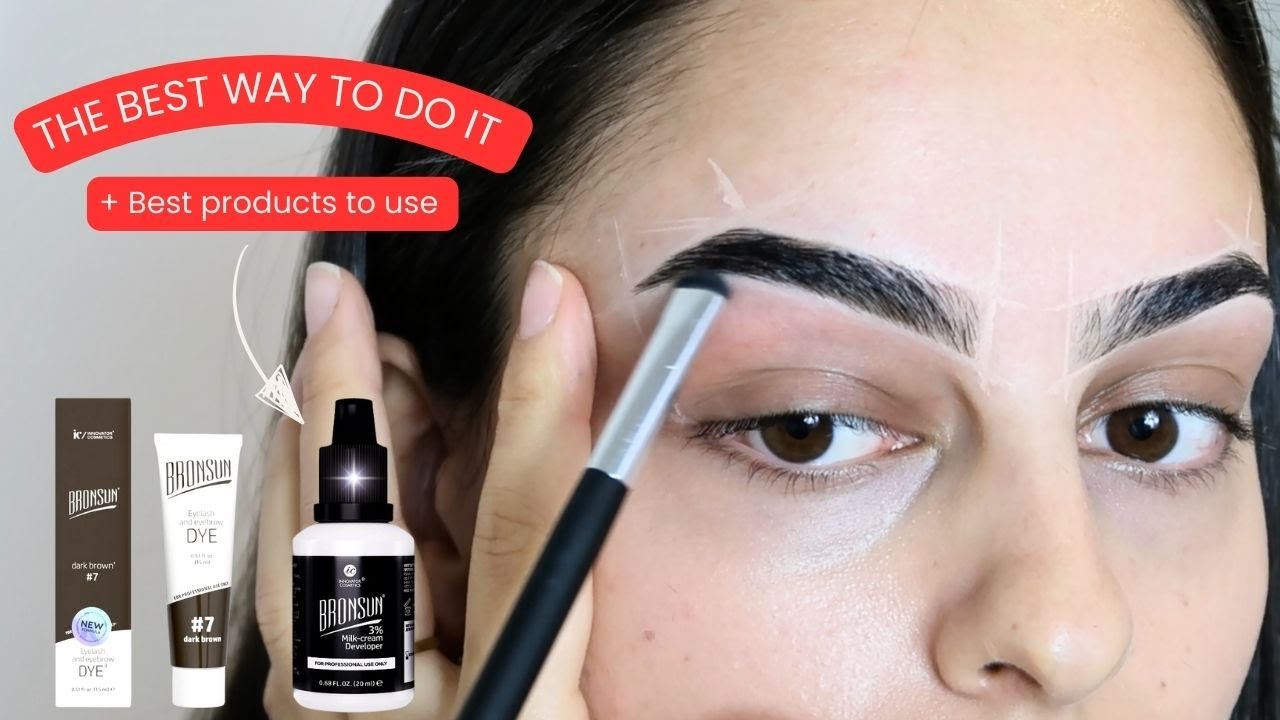 HOW TO TINT EYEBROWS | Tutorial *UPDATED