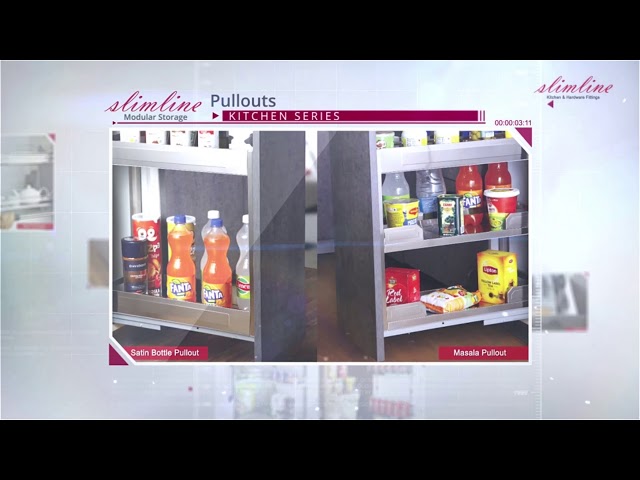 Kitchen Pantry Unit - Slimline SS Satin Pantry Unit Storage System ...