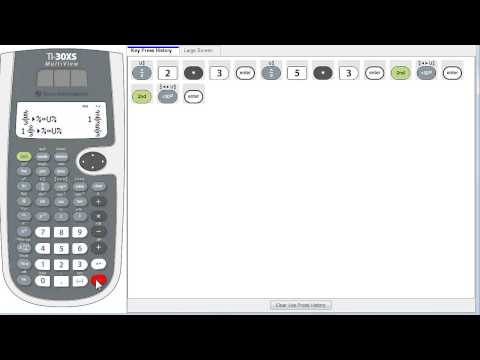 Doing Fractions On Your TI 30XS Multiview Calculator