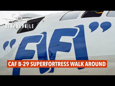 CAF B-29 Superfortress "FIFI" Walk Around - AirPower History Tour - Tri-Cities Airport - 27May23