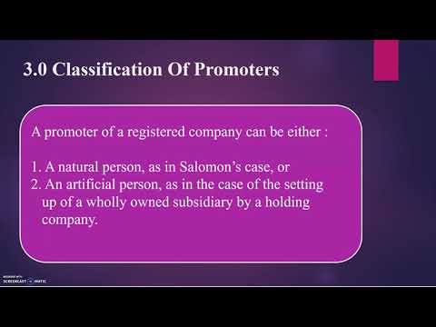 Company Law Promoter Part 1