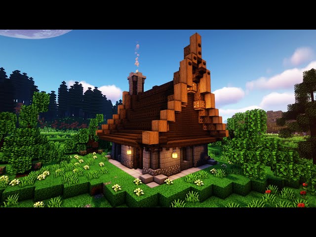 How to build a Survival House / Design 3 Minecraft Map