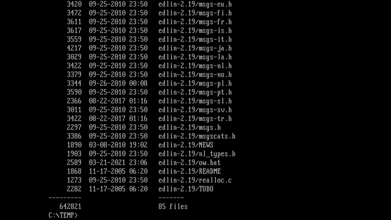 How to install programs on DOS