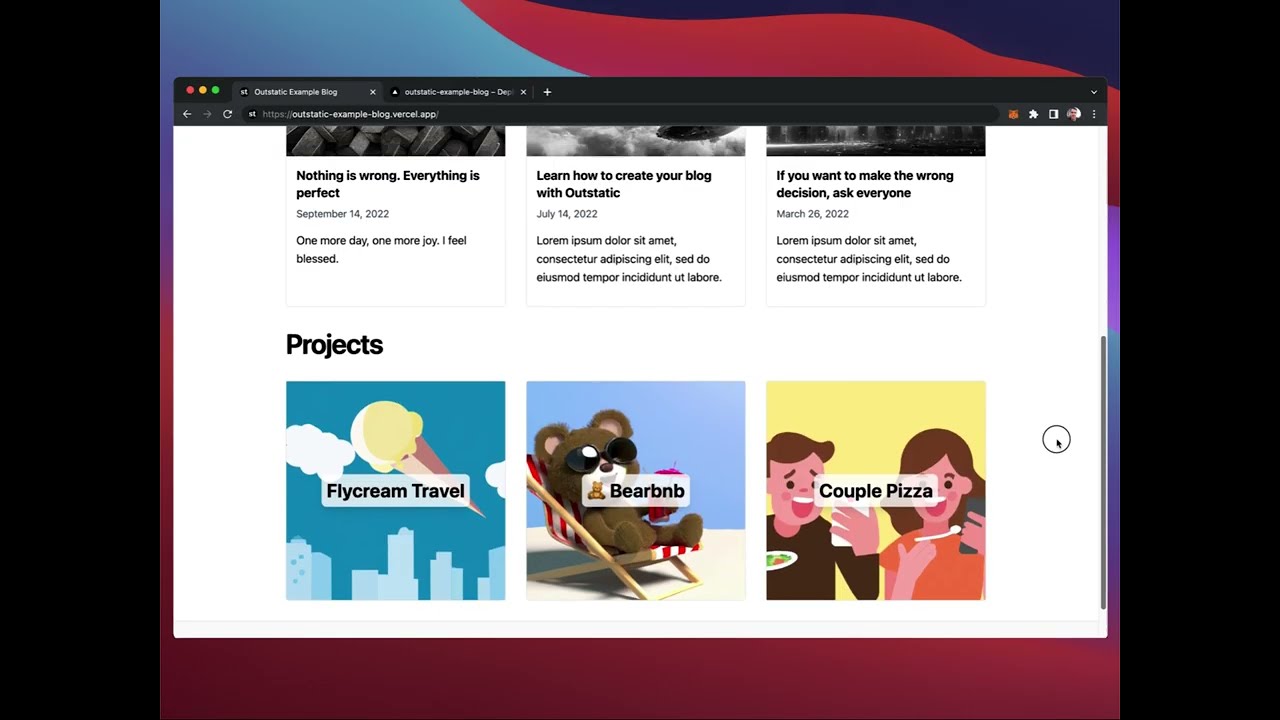 Outstatic - A static CMS for Next.js