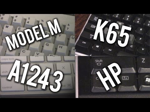 Typing Comparison - IBM Model M & Other Keyboards!