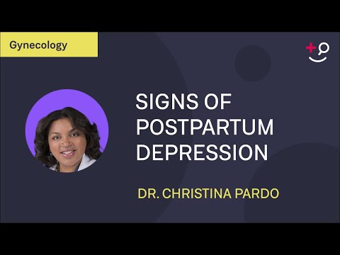 What are the clinical signs of postpartum depression?
