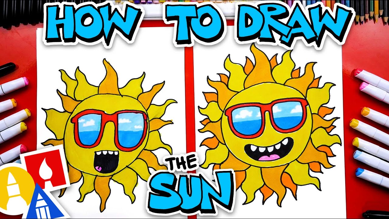 How To Draw A Funny Summer Sun