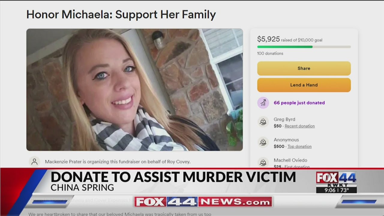 Donate to assist murder victim's family