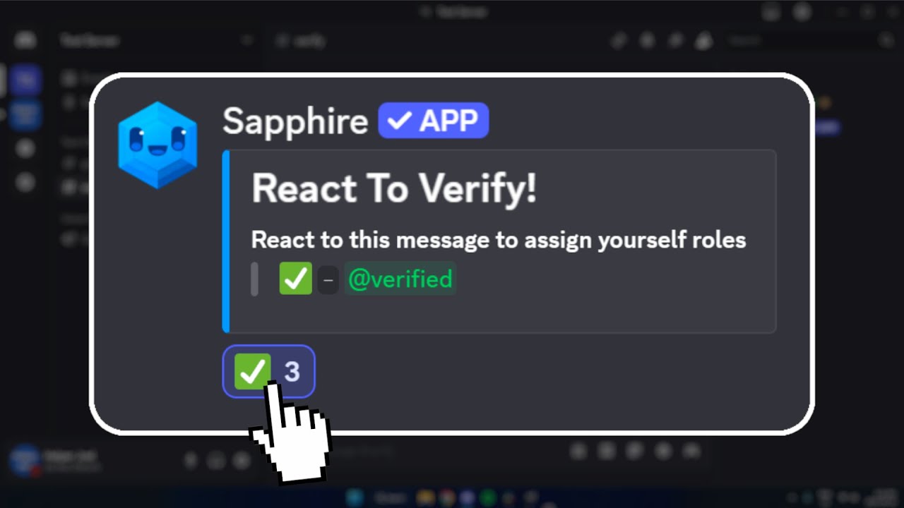 Create Discord Verification System Using Sapphire Bot