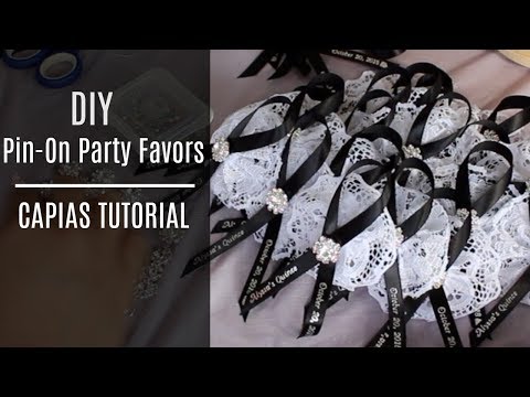 DIY Capia Pin-On Party Favors | for Wedding Favors, Baby Showers and ...