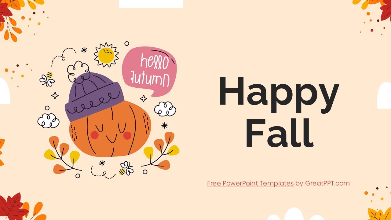Happy Fall PowerPoint Template & Google Slides Theme Free Download