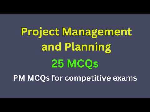 Project Management and Planning MCQ | Project Management MCQ for competitive exams