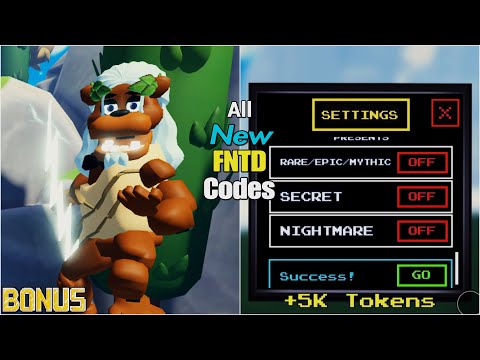 All Brand New Codes In Roblox (Five Nights TD)