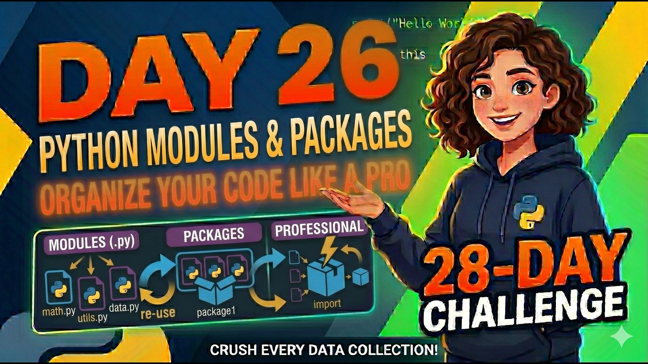 Python Modules & Packages: Organize Your Code Like a Pro (Day 26)