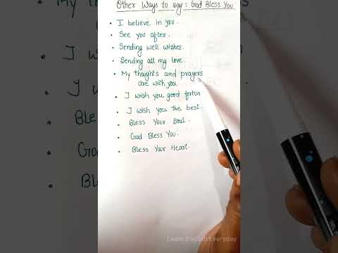 Other ways to say "God Bless You" #learnenglish #greetings