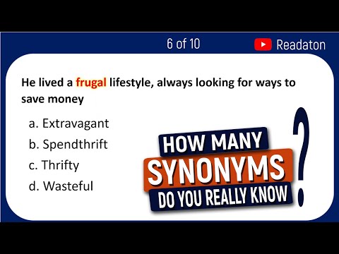 SYNONYMS TEST | How Many Synonyms Do You Really Know? Find Out with This Test| ENGLISH PROFICIENCY