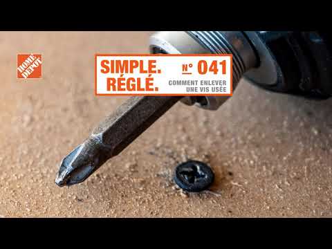 Simple. Réglé. Comment enlever une vis usée