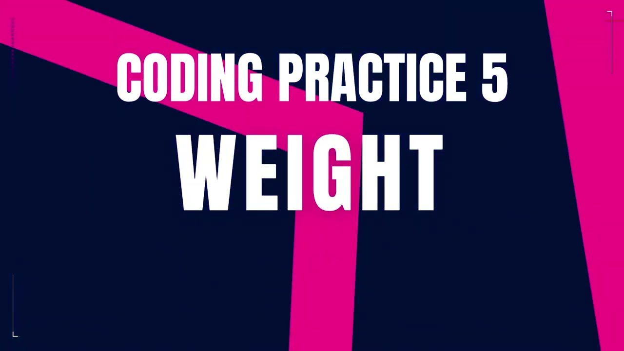 Weight | Coding Practice 5 || Python coding tips tricks || Nxtwave ccbp 4.0 telugu || CCBP || Python