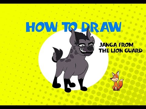 How to draw Janga from The Lion Guard – STEP BY STEP GUIDE – ART LESSON ...