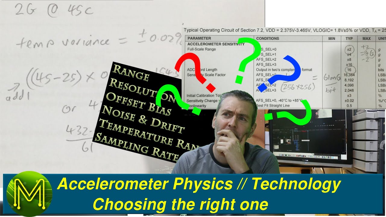 #003 Accelerometers Physics: Choosing the right one // Part 2 // Tutorial