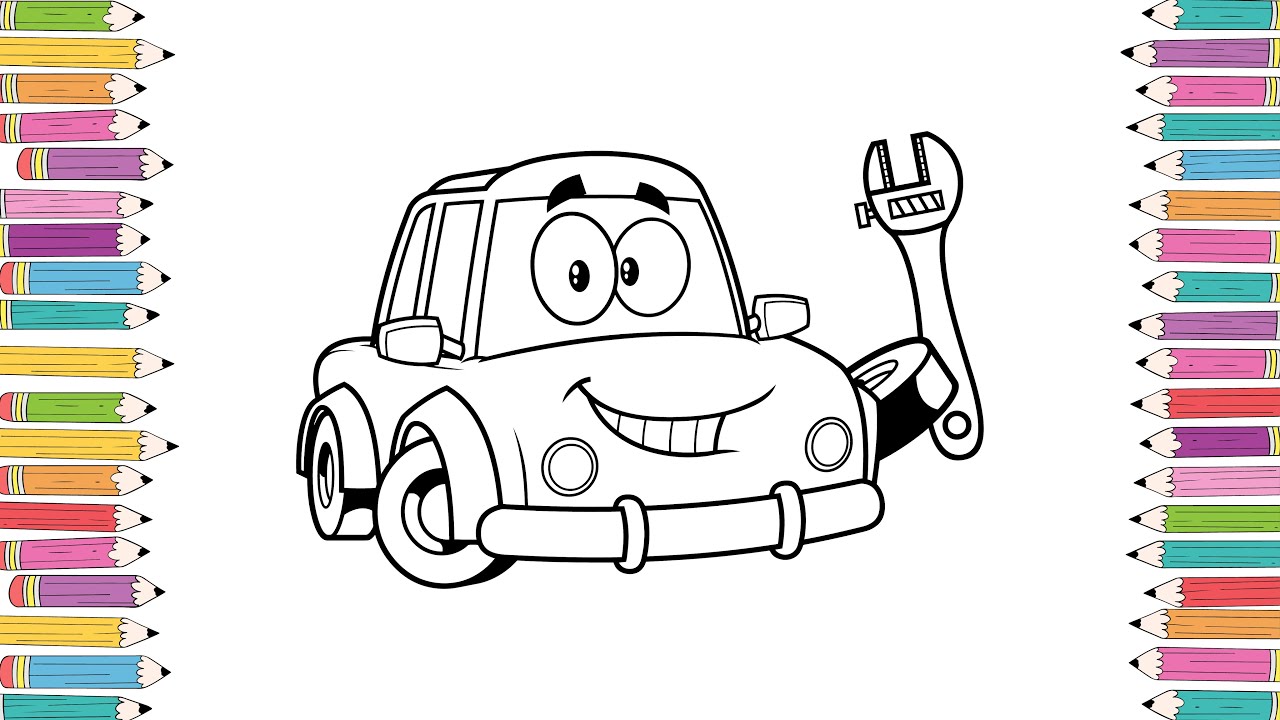 Car Coloring Pages - Learn Coloring for Kids and Toddlers !