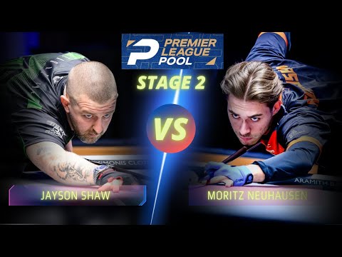 JAYSON SHAW VS MORITZ NEUHAUSEN | STAGE 2 | 2025 PREMIER LEAGUE POOL #highlights #9ballpool