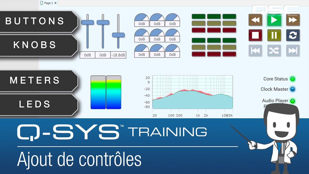 Q-SYS Control 101: Adding Controls (FR)