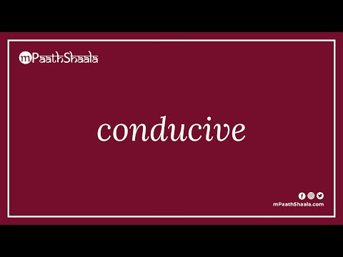 conducive | Pronunciation in English