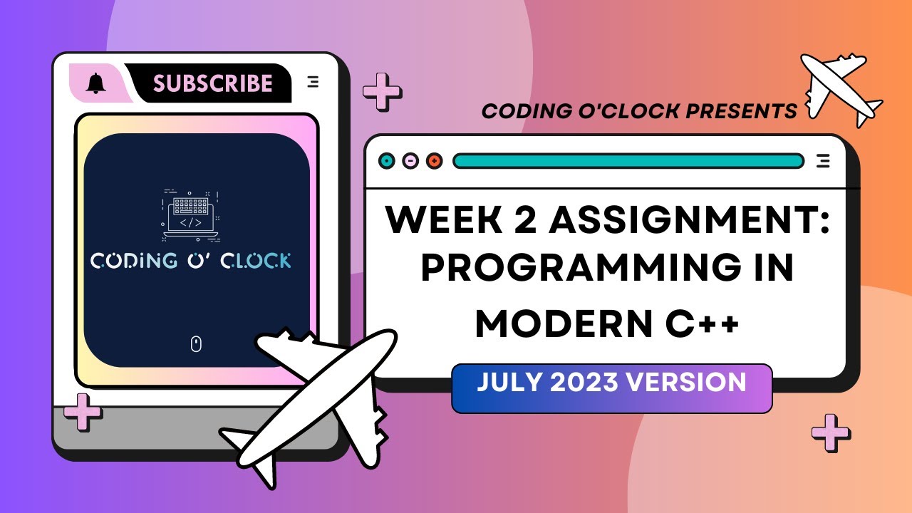 NPTEL Week 2 Assignment: Programming in Modern C++ July 2023