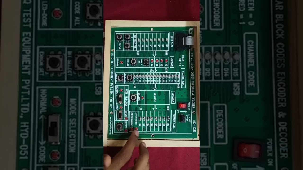 4216 LINEAR BLOCK CODE ENCODER & DECODER