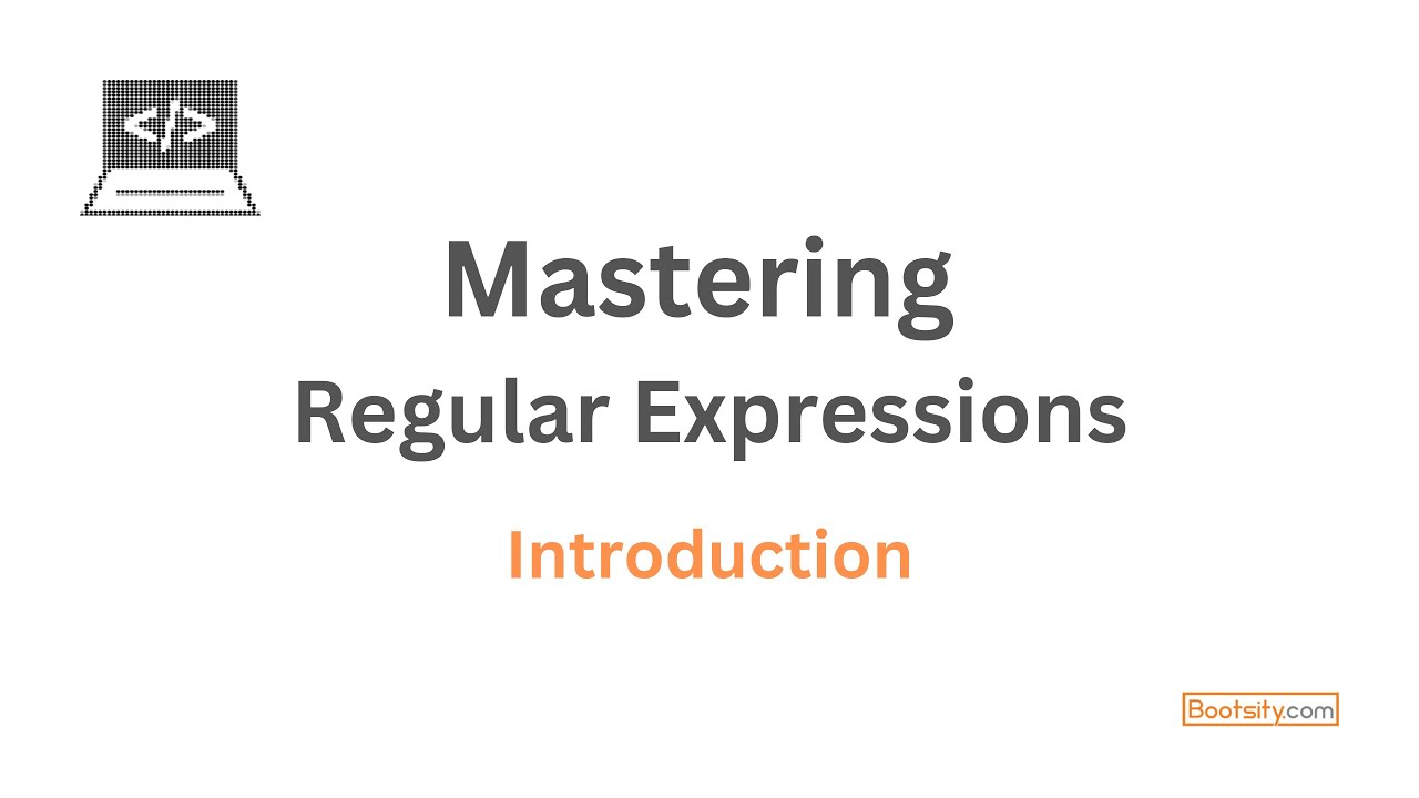 Regular Expressions - Introduction (Part 1)