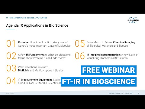 Bio-Science Applications of FT-IR | Free Webinar | Infrared Spectroscopy