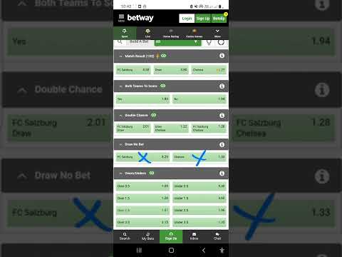 Betway Draw no bet & winning margin market