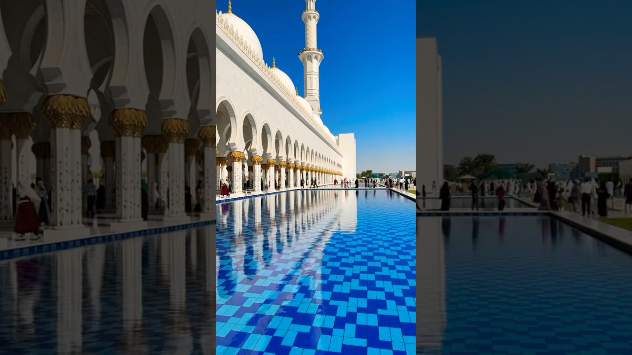 10 Masjid Terindah, Masjid Agung Sheikh Zayed Abu Dhabi #grandmosque #abudhabi #emirates