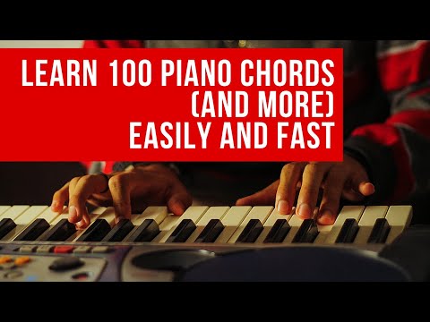 Learn how to play hundreds of chords on the piano easily -#shorts