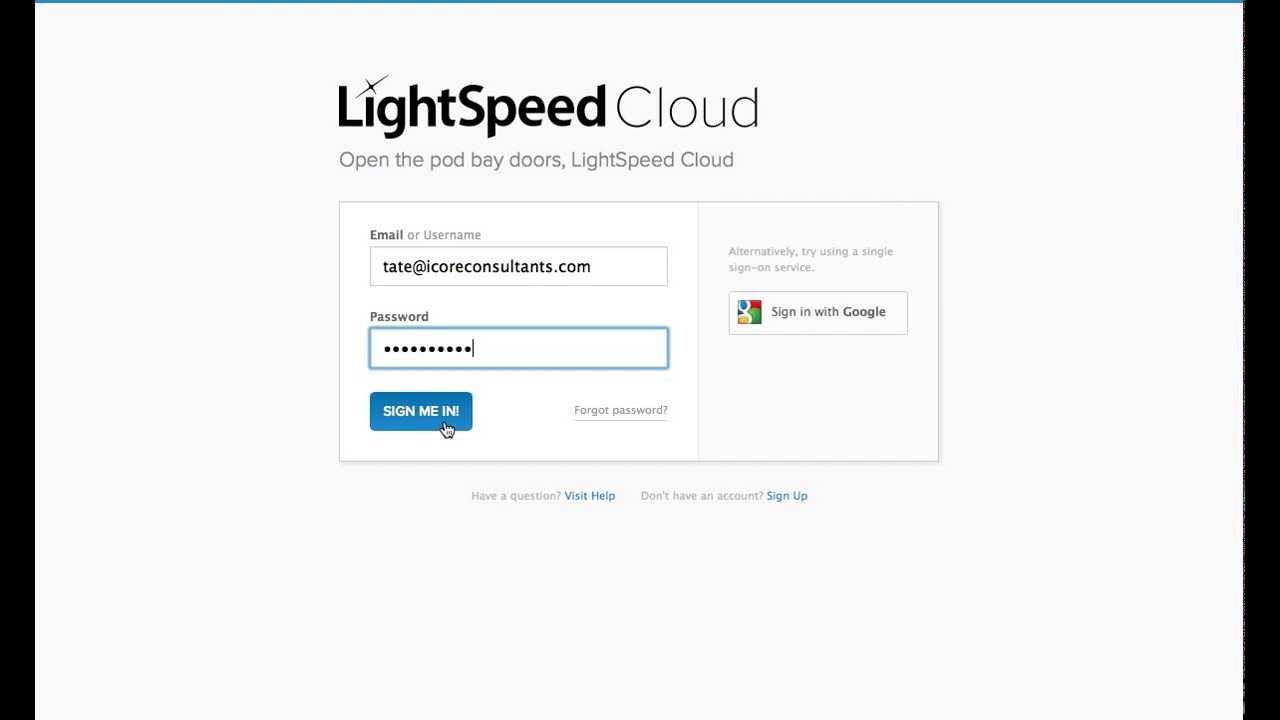 LightSpeed Cloud API Key Retrieval