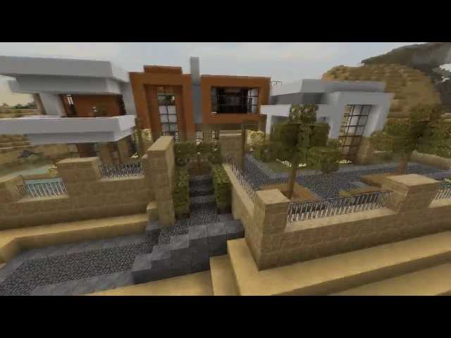 A modern villa Minecraft Map