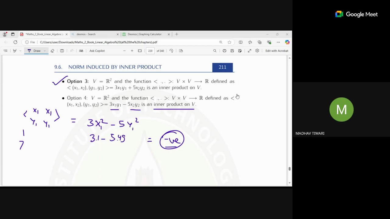 Maths2 | TA Session | Week 7b