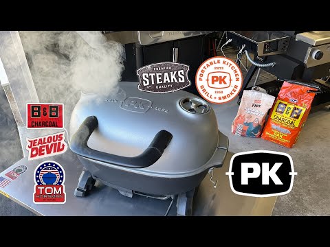 PKGO Portable Charcoal Grill! / Reverse Seared Chuck Eye Steak!